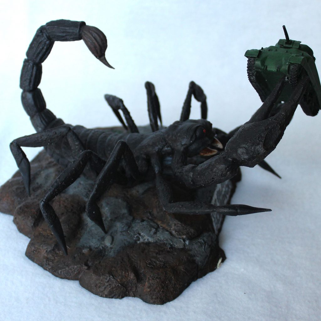 The Black Scorpion (1957) - The Doctor's Model Mansion