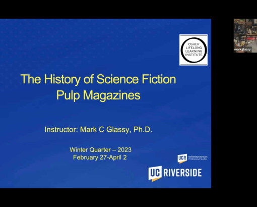 Dr. Mark Glassy - The History of Science Fiction Pulp Magazines ...