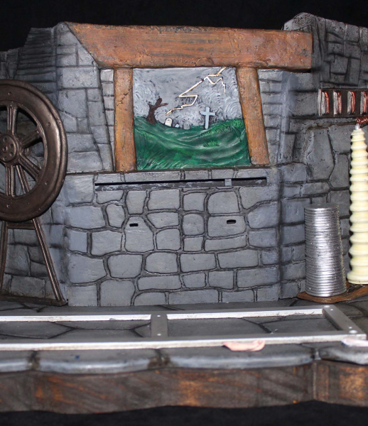 Aurora "Bride of Frankenstein" Diorama - The Doctor's Model Mansion